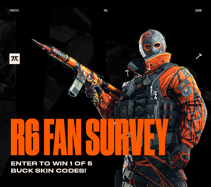[R6] Fill out fan sentiment survey 🤝 Win a Fnatic Buck skin code - Fnatic Community
