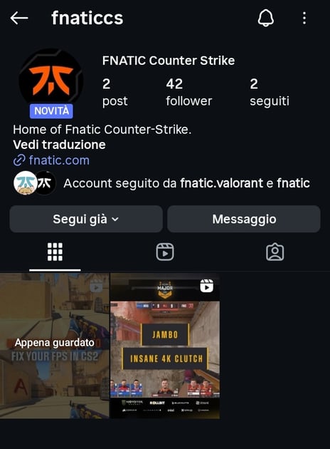 FINALLY THE FNATIC CS2 IG PROFILE - Fnatic Community