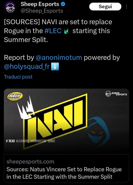 RIP Rogue - Fnatic Community