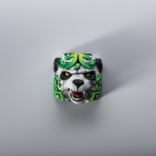 Fnatic JADE PANDA WARRIOR ARTISAN KEYCAP - GREEN | Fnatic Shop - Fnatic